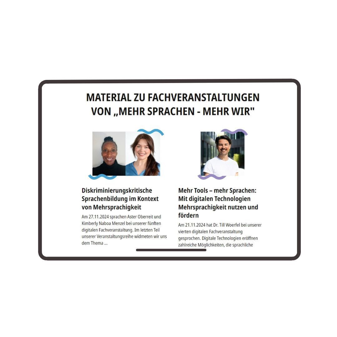 Materialsammlung – Mehr Sprachen - mehr WIR